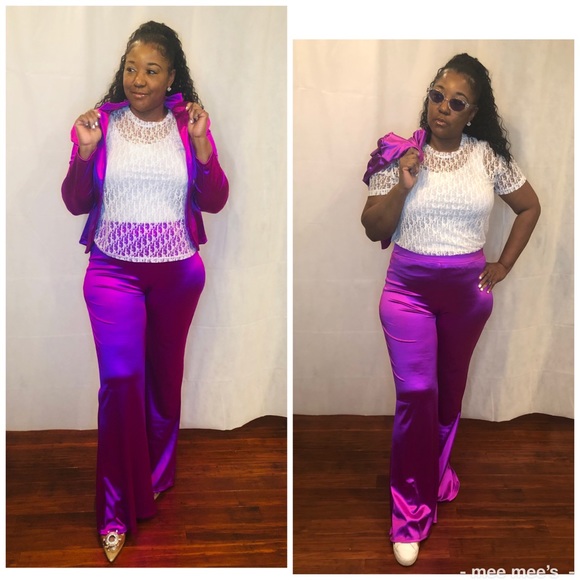 Pants & Jumpsuits | Purple Rain 2pc Set | Poshmark
